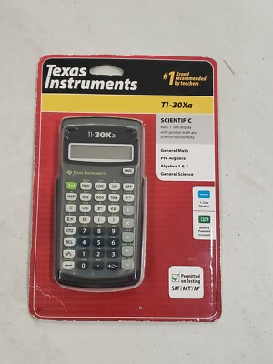 Texas Instruments TI-30Xa Scientific Calculator New Sealed 33317029990 ...