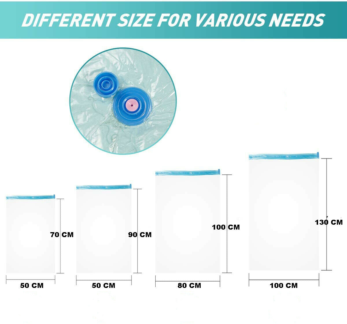 STRONG VACUUM STORAGE SPACE SAVING BAGS VAC BAG SPACE SAVER VACCUM ...