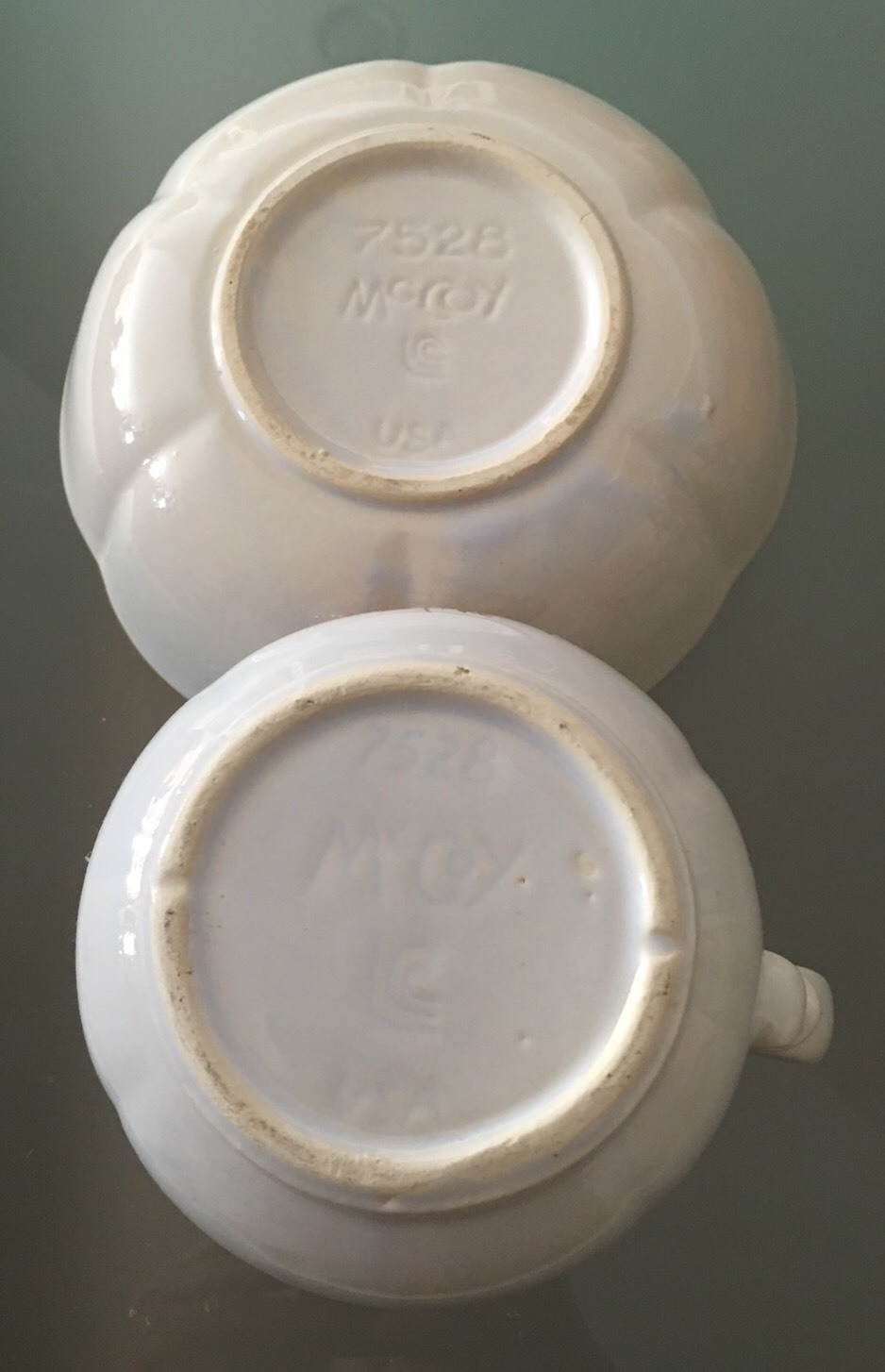 Mccoy Flowers Pitcher And Bowl #7528 Made In The USA, Vintage Set 🌼 | eBay