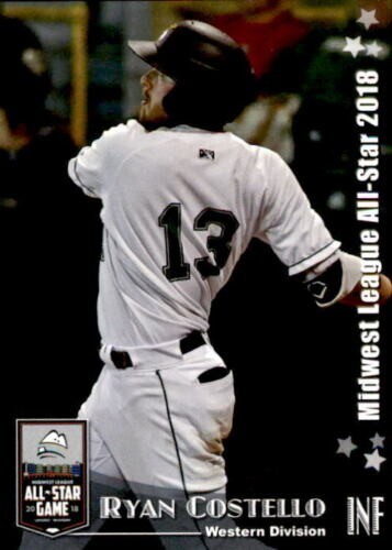2018 Grandstand Midwest League All-Stars Ryan Costello Rookie Minnesota ...