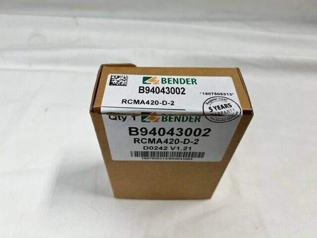 Bender (RCMA420-D-2) Ground-Fault Monitor for sale online | eBay