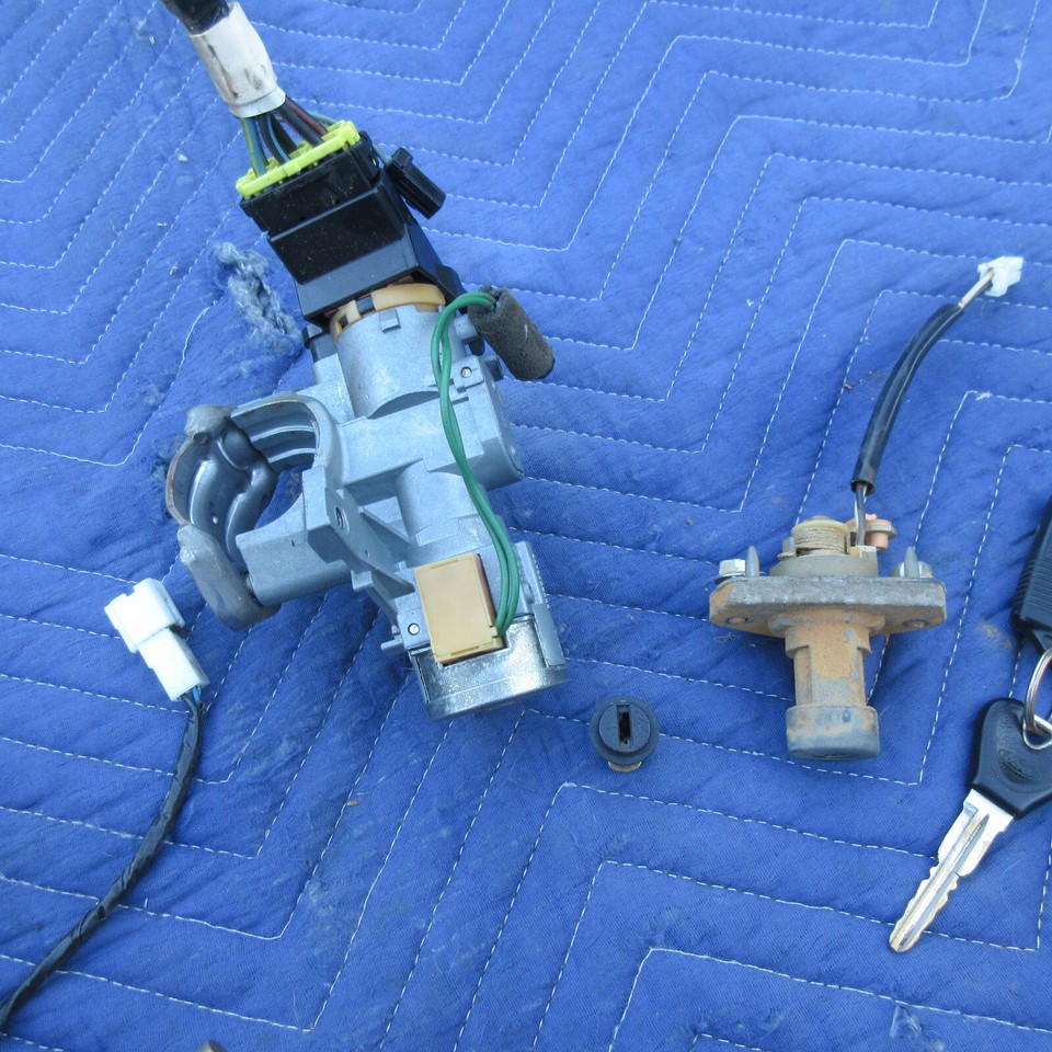 93-97 Ford Probe GT V6 2.5 Key Fob Lock Set Door Ignition Cylinder ...