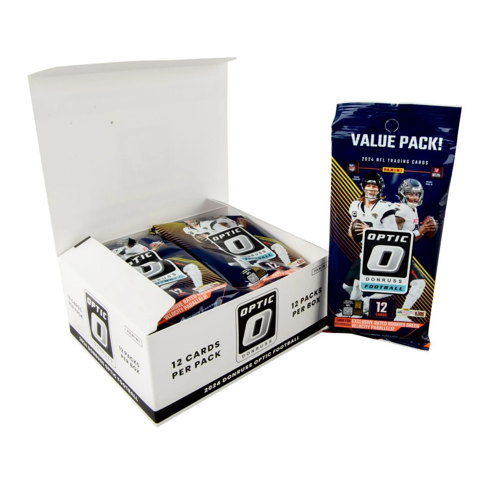 NEW SEALED 2024 Panini Donruss Optic CELLO VALUE FAT PACK, 12 Cards ...