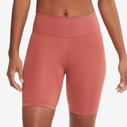 NWT Nike Swoosh Biker Shorts Women's XS Canyon Rust Solid Polyester ...