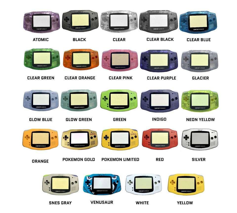 NEW Nintendo Game Boy Advance GBA System Fully Customized PICK YOUR ...