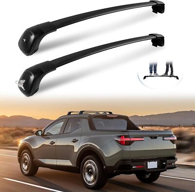 220lbs Roof Racks Cross Bars for Hyundai Santa Cruz 2021-2025+ Lockable ...
