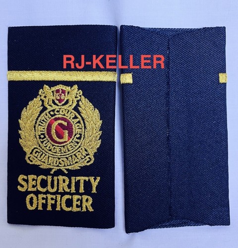 Vintage Security Police Officers Slip-On Shoulder Boards Epaulets ...