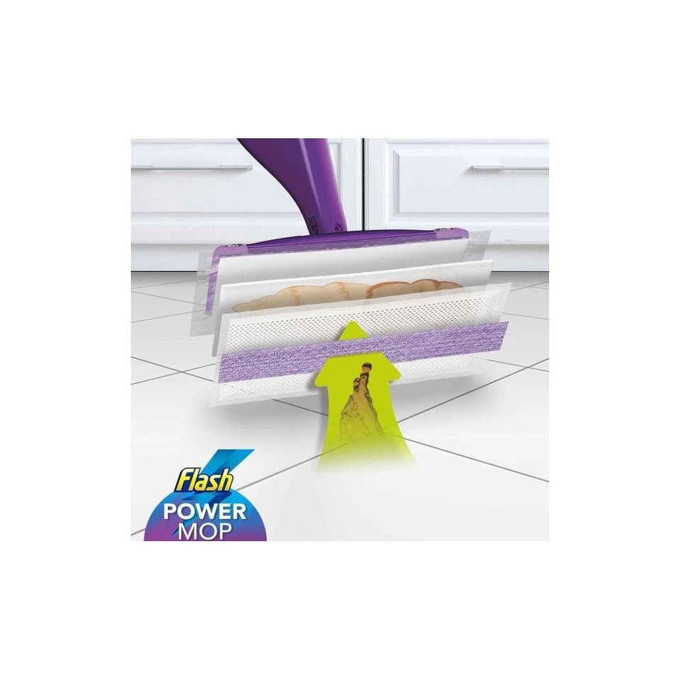 Flash Power Mop 16 Refill Surface Cleaning Pad Disposable Absorbent ...
