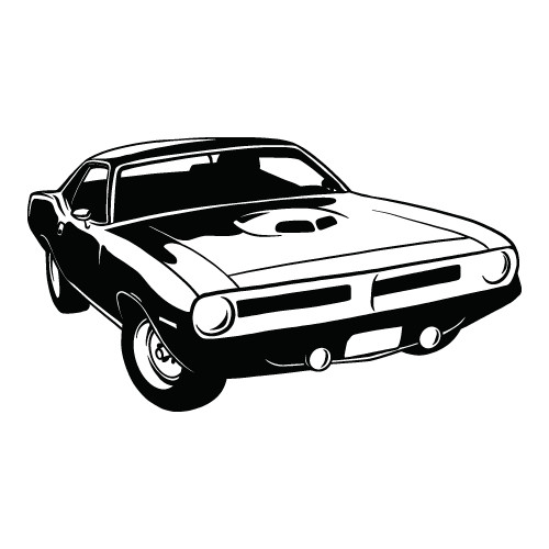 1970 PLYMOUTH HEMI CUBA CLIPART-VECTOR CLIP | Grelly USA