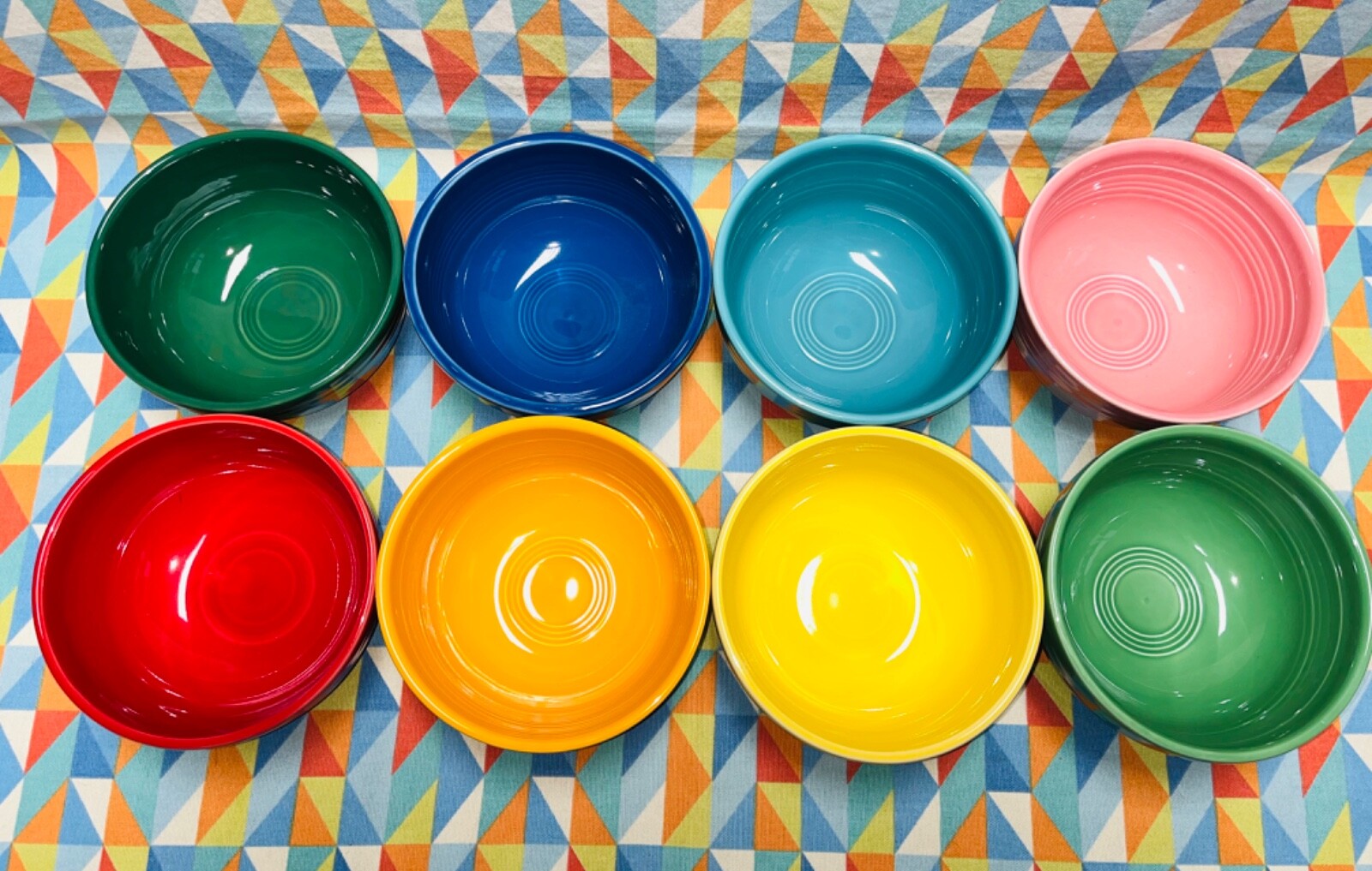 NEW FIESTA 8 small BISTRO BOWLS BRIGHT Mixed color set 22 oz FIESTAWARE ...