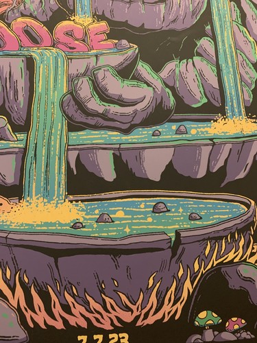 Goose Band Official SPAC Saratoga Springs NY 2023 Poster Numbered 230/ ...