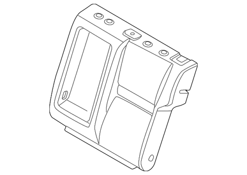 Genuine Nissan Seat Back Cover 88670-6RR3C | eBay