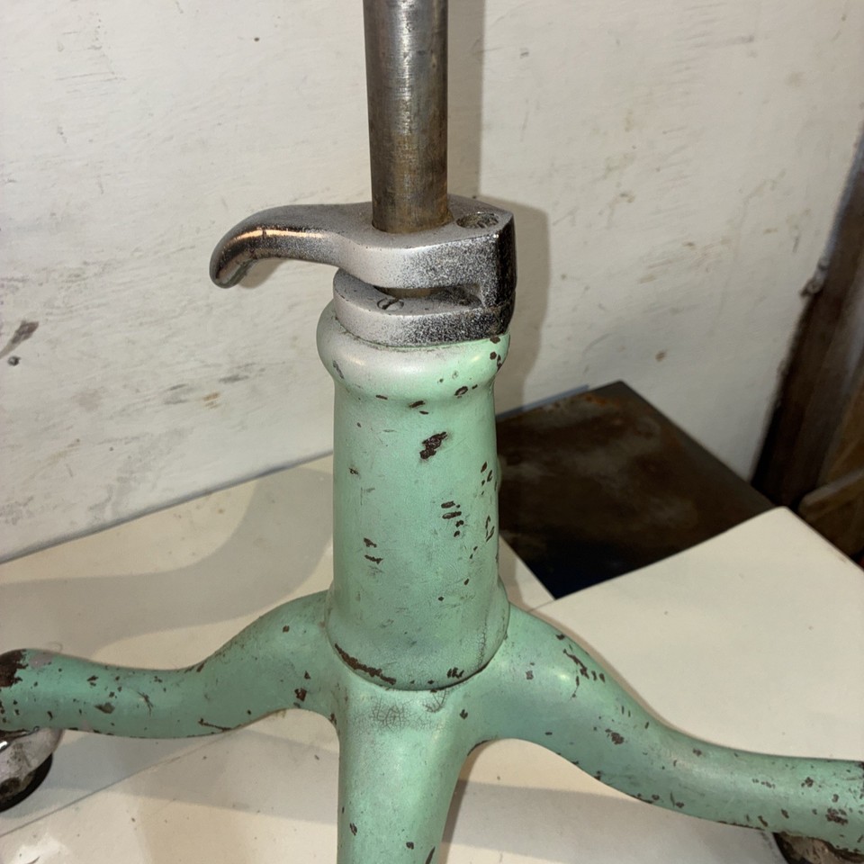 Rare Vintage Optical Adjustable Stool Cast Iron Base Solid 20 Years In ...