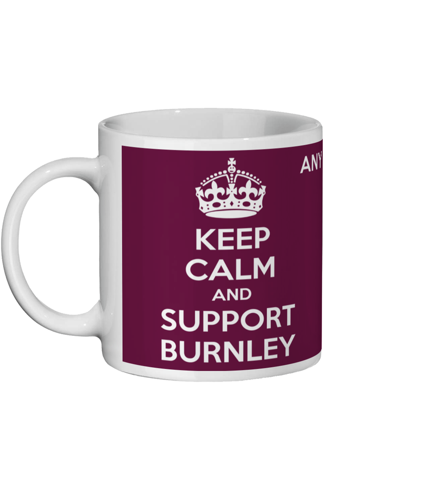 Football Mug Personalised Keep Calm Support Your Team Birthday Gift For ...