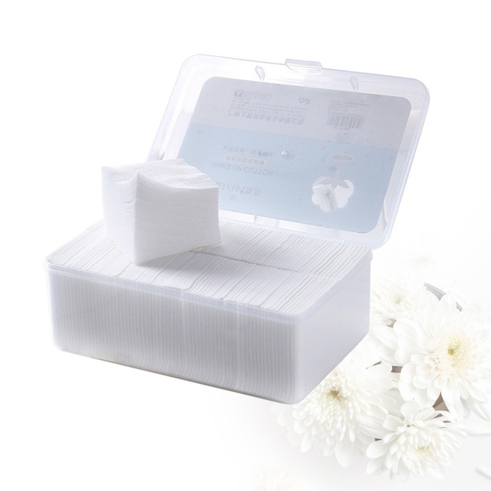 1000 Pcs Make up Cleaning Pad Remover Pads Facial Makeup Wipes Cotton ...