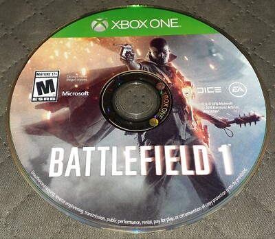 XBOX ONE Battlefield 1 Disk Game Disc Only | eBay