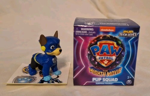 Paw Patrol Chase, Pup Squad Surprise Mini Figure Mighty Movie. Open Box ...