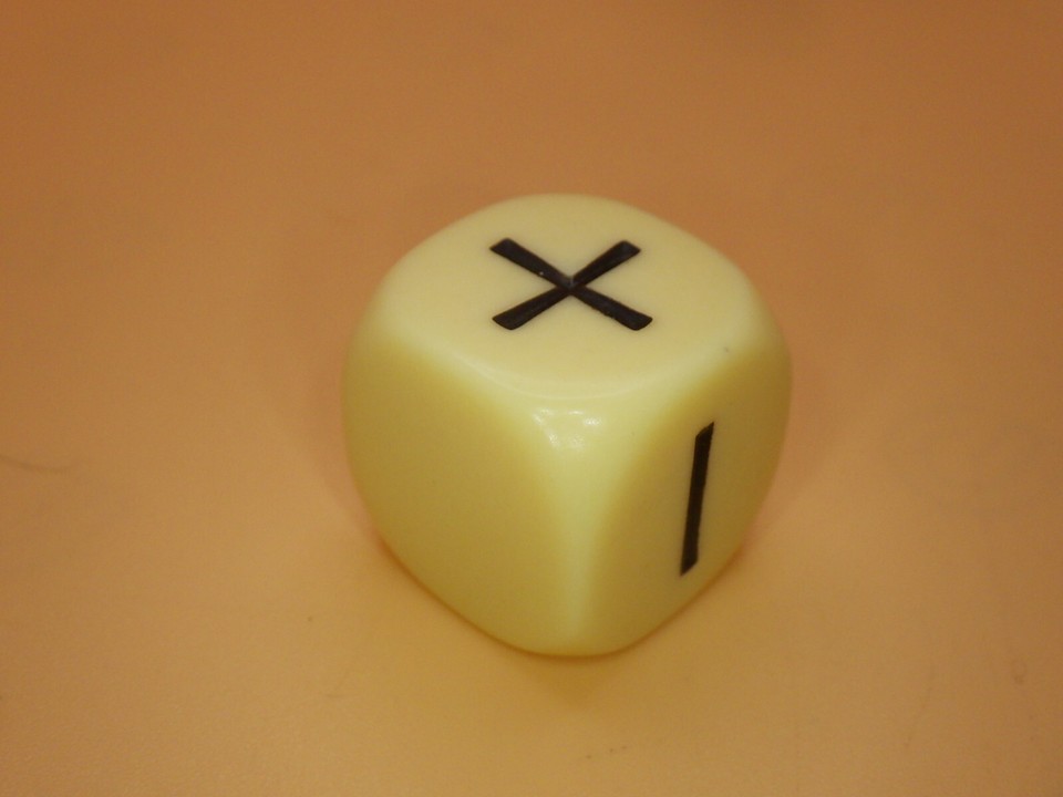 Fudge Ivory Color 16mm Die Tabletop Gaming RPG Roleplay Dice Random ...