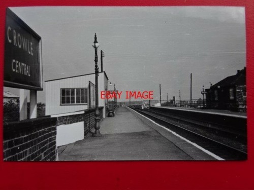 PHOTO CROWLE CENTRAL RAILWAY STATION GCR MEDGE HALL - ALTHORPE | eBay