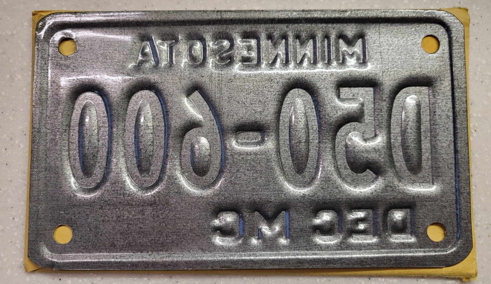 1978 Minnesota Motorcycle Dealer License Plate Tag #D50-600 ** New-Old ...