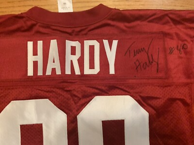 Terry Hardy Autographed Authentic Cardinals Jersey Puma 50 Game Model ...