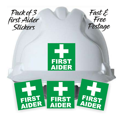 First Aider Helmet Stickers Site First Responder Hat Stickers First Aid ...