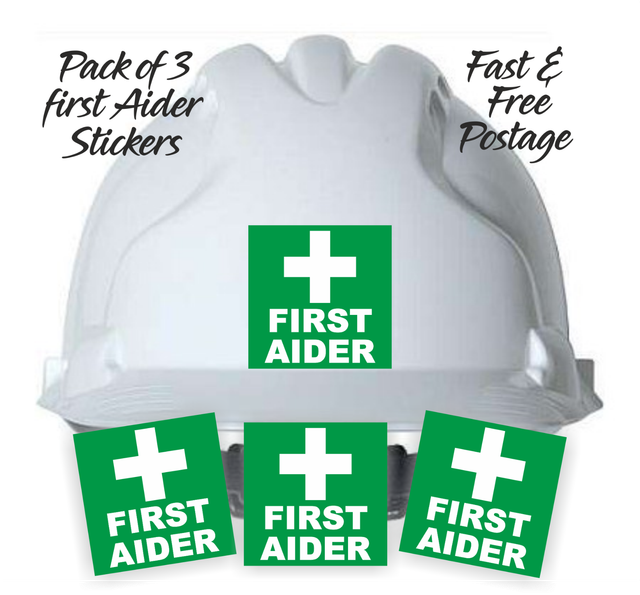 First Aider Helmet Stickers Site First Responder Hat Stickers First Aid ...