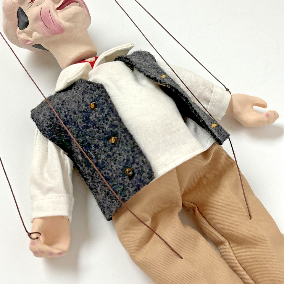 Vintage Czech Mime Marionette Puppet Handmade Artisan Ceramic Head ...