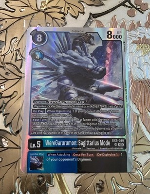 Digimon Card Game WereGarurumon: Sagitarius Mode EX9-019 SR Versus Monsters | eBay