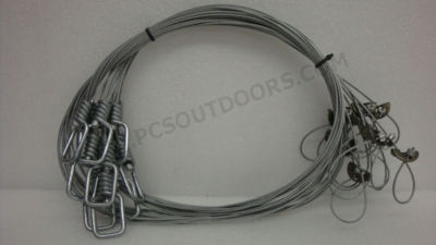 Ausable® Brand 60" 1/16 Snare with Washer Lock & Wire Swivel Bobcat ...