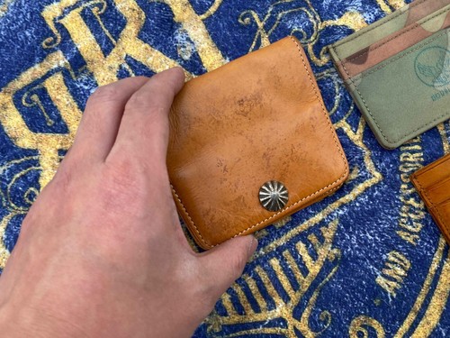 VINTAGE RRL DOUBLE RL Tumbled Leather Card Case Wallet | eBay