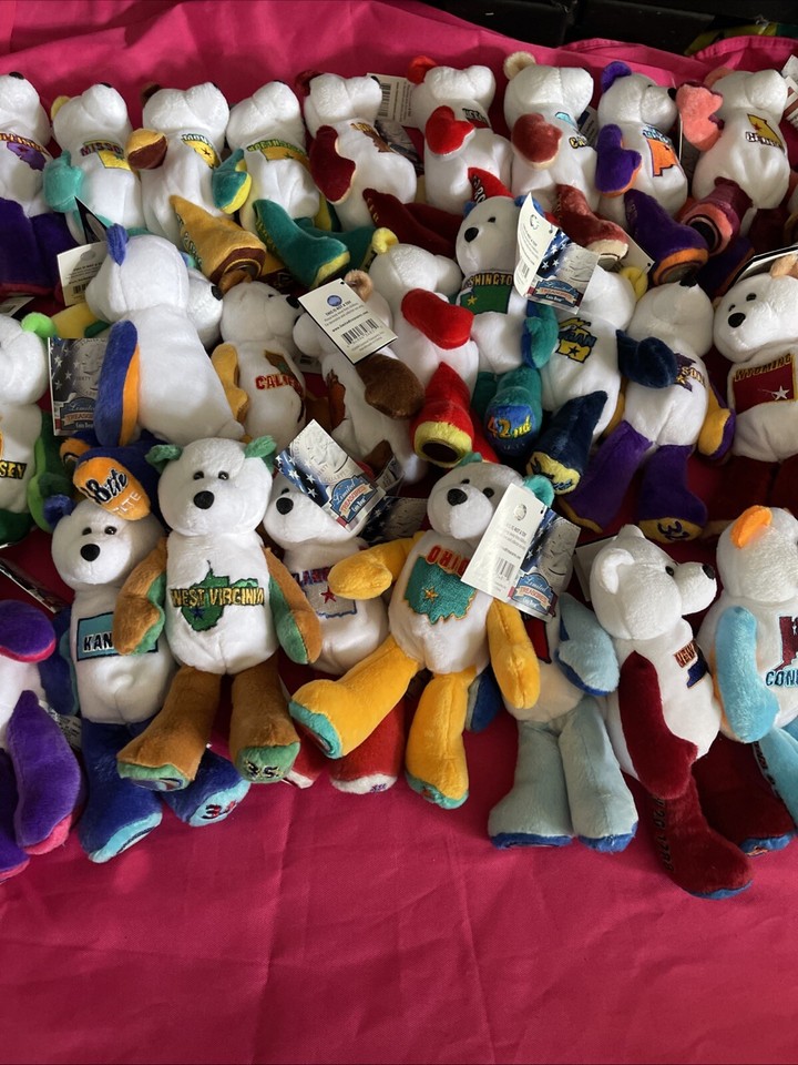 50 states of america coin bear lot of 58 BRAND NEW w/tags | eBay
