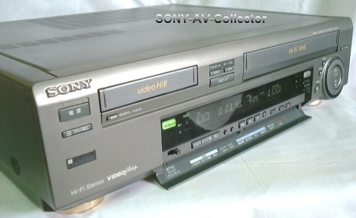 Sony WV-H4 Hi8 8mm VHS SVHS Dual VCR Deck Player Recorder ~ EV-C200+SLV ...