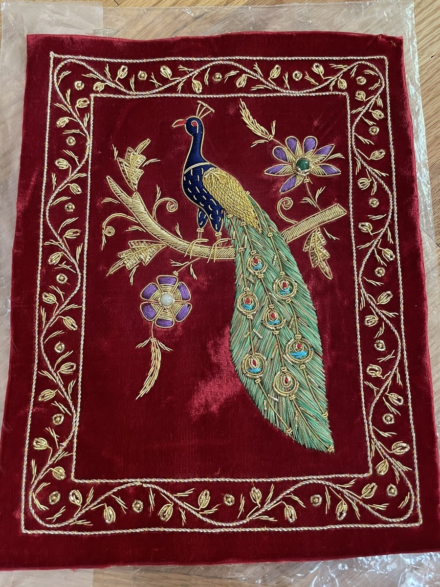 Peacock Hand Embroidery Pattern Coloring Book Embroidery – A