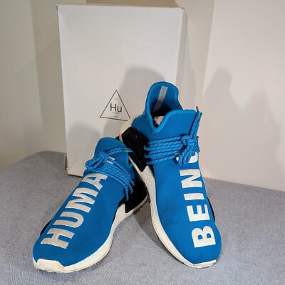 Adidas x Pharrell NMD HU Human Race Blue Men's Sneakers US 12 | eBay