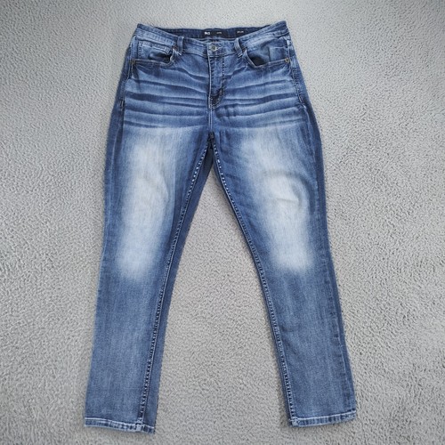 BKE Ethan Jeans Mens 33x30 Blue Denim Faded Stretch Stretched Thin ...