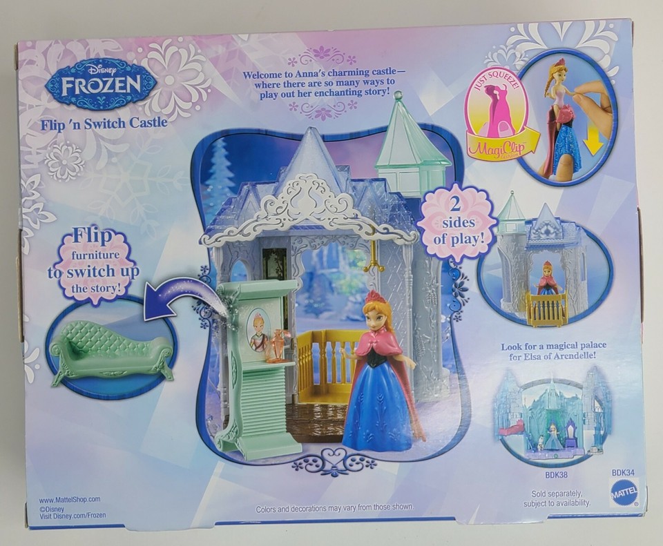 Mattel Disney Frozen ELSA's Flip 'n Switch Castle with Elsa Doll ...