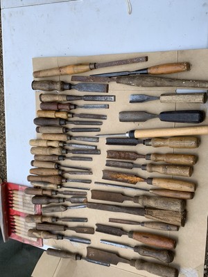 vintage wood gouges chisels lot woodworking tools | eBay UK