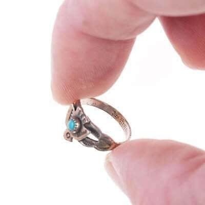 sz3 c1950's Bell Trading post sterling thunderbird ring | eBay