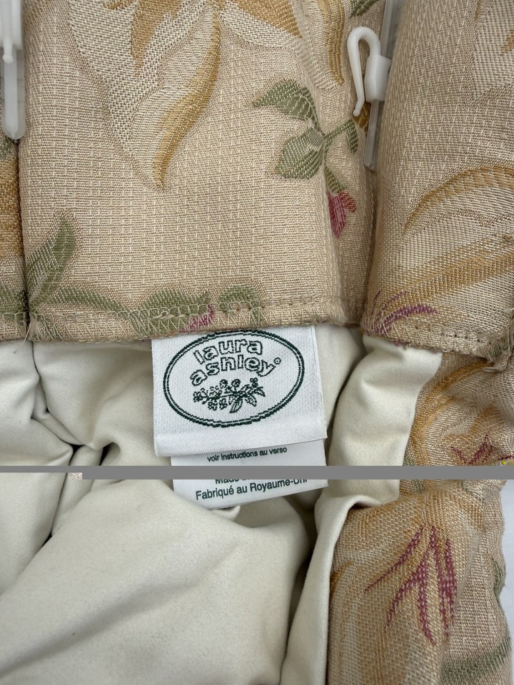 Laura Ashley Curtains pair Floral Pinch Pleat Floral W2.4 D1.5 bespoke ...