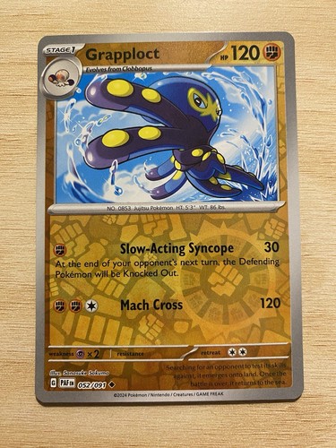 Grapploct 052/091 Paladean Fates Pokemon TCG Reverse Holo | eBay