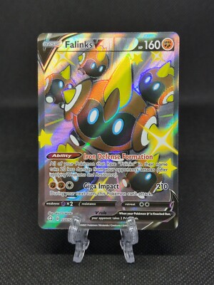 Falinks V SV115/SV122 - Shining Fates - Ultra Rare Holo Pokemon Card ...
