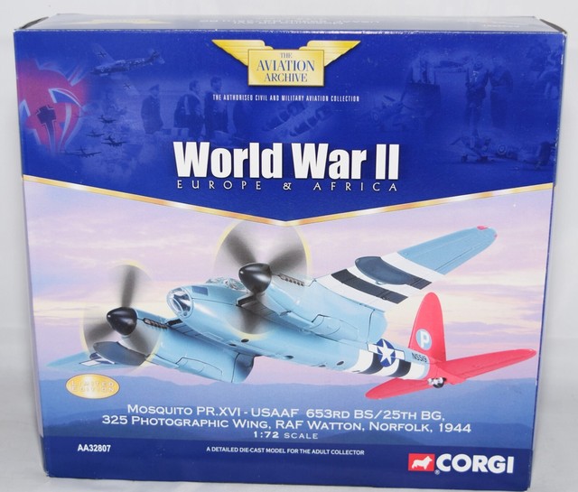 Corgi AA32807 De Havilland Mosquito Pr.mk XVI USAAF 25th BG RAF Watton ...