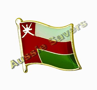 OMAN FLAG HAT PIN / BADGE / BROOCH - BRAND NEW | eBay Australia