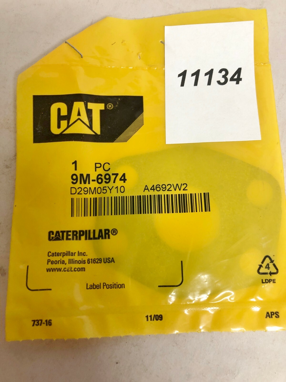 Caterpillar (Cat) 9M-6974 or 9M6974 Gasket for sale online | eBay