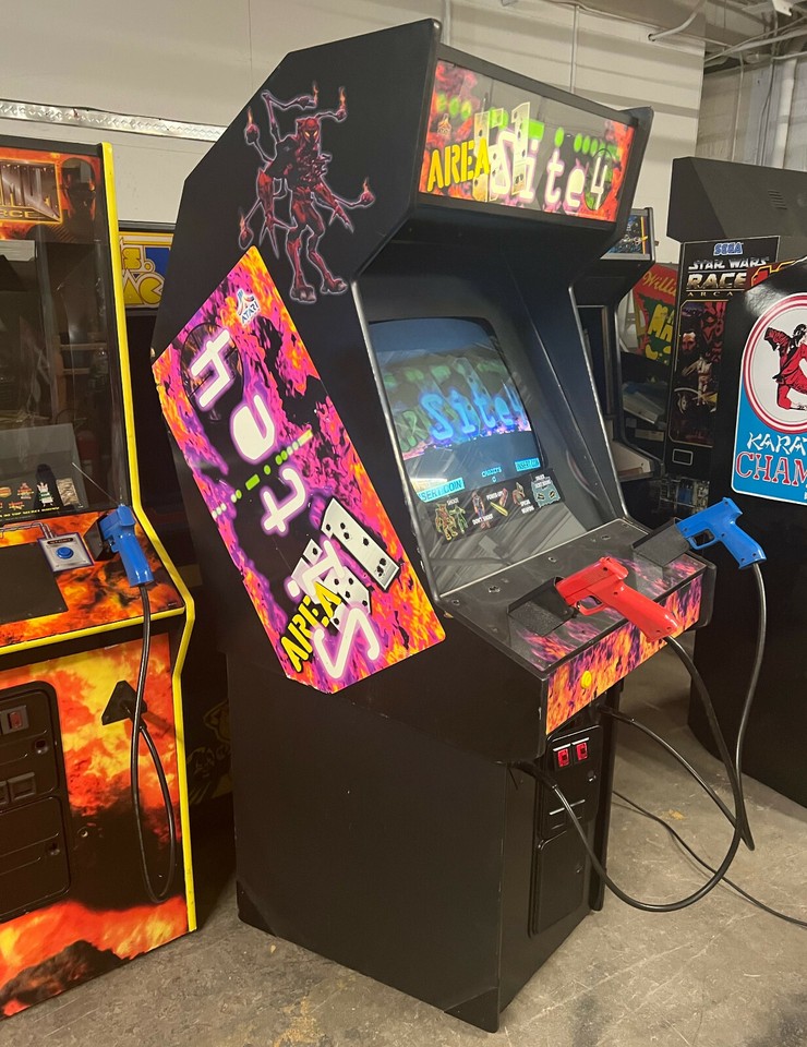 SITE 4 ARCADE MACHINE by ATARI 1998 (AREA 51) | eBay