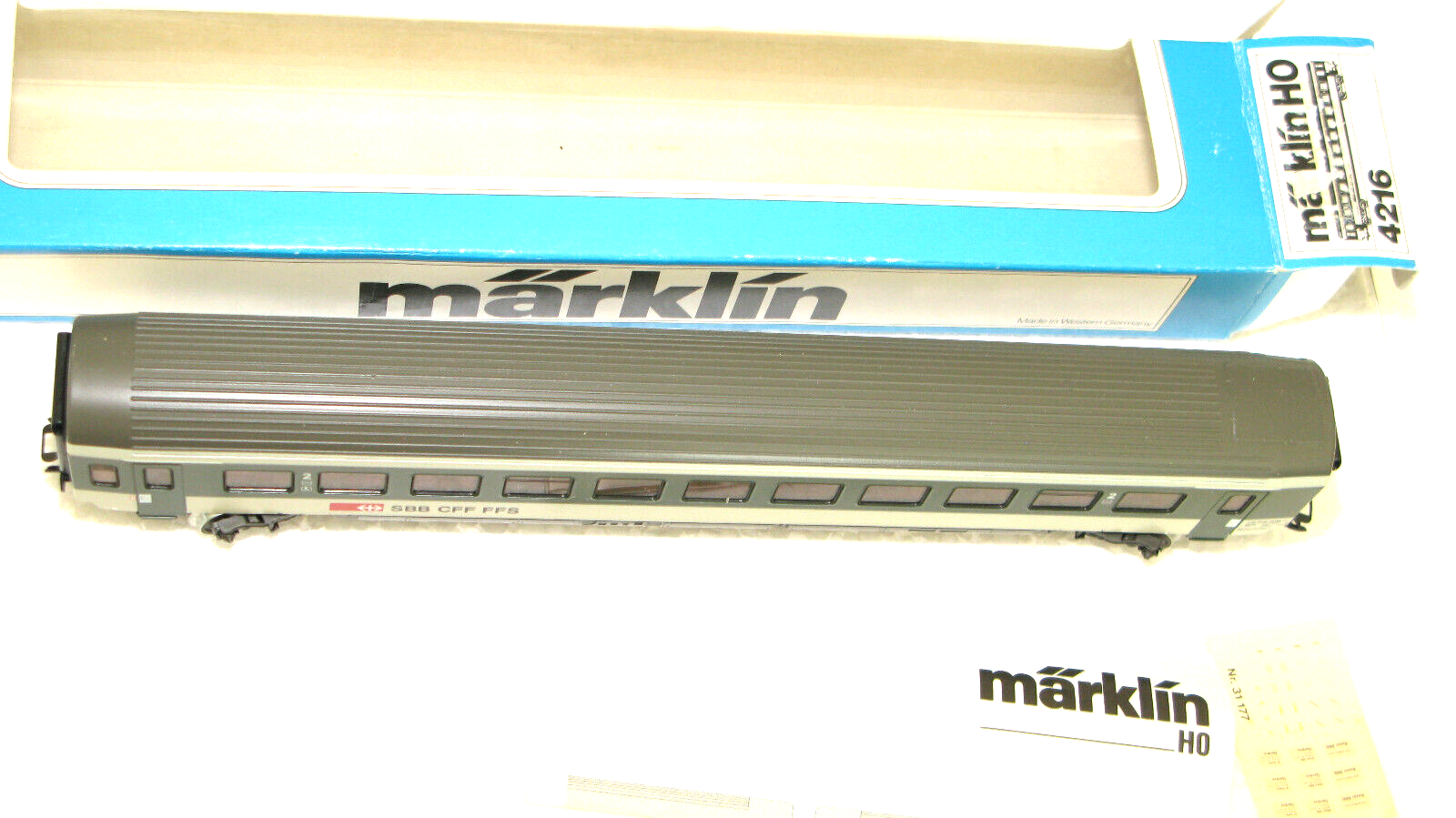 Märklin 4216 H0 Schnellzugwagen 2.kl. SBB- m.E. neuwertig | eBay