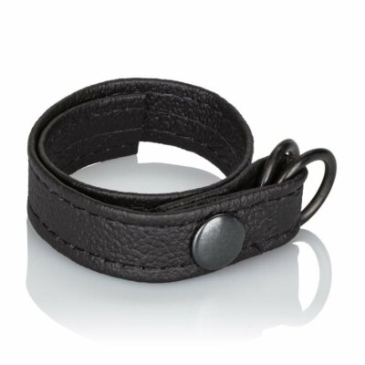 Leather Cinch Adjustable Male Penis Enhancer Cock Ring + Quick Release ...