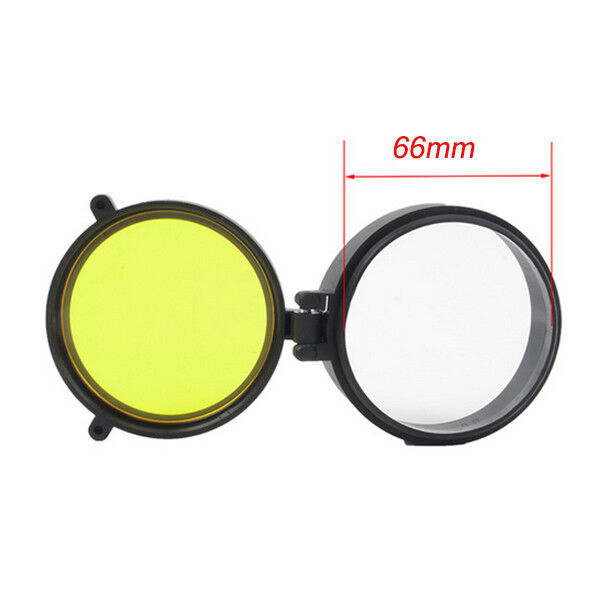 Yellow Scope Cap Riflescope Lens Cover Flip Up Quick Spring Lens ...