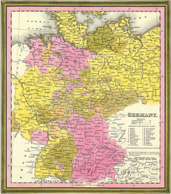 Germany - 1846 - Map Poster | eBay